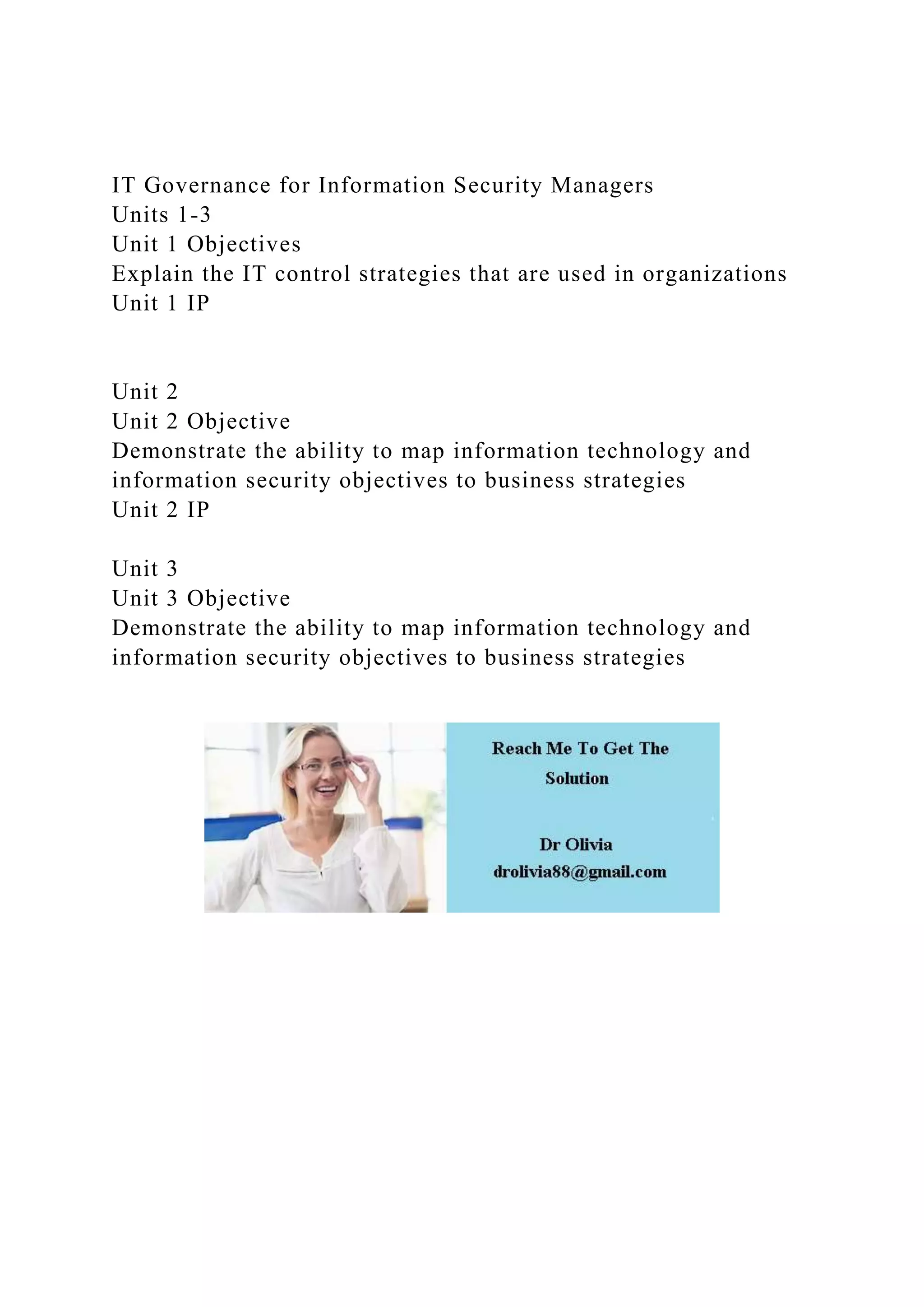 IT Governance for Information Security ManagersUnits 1-3Unit 1.docx