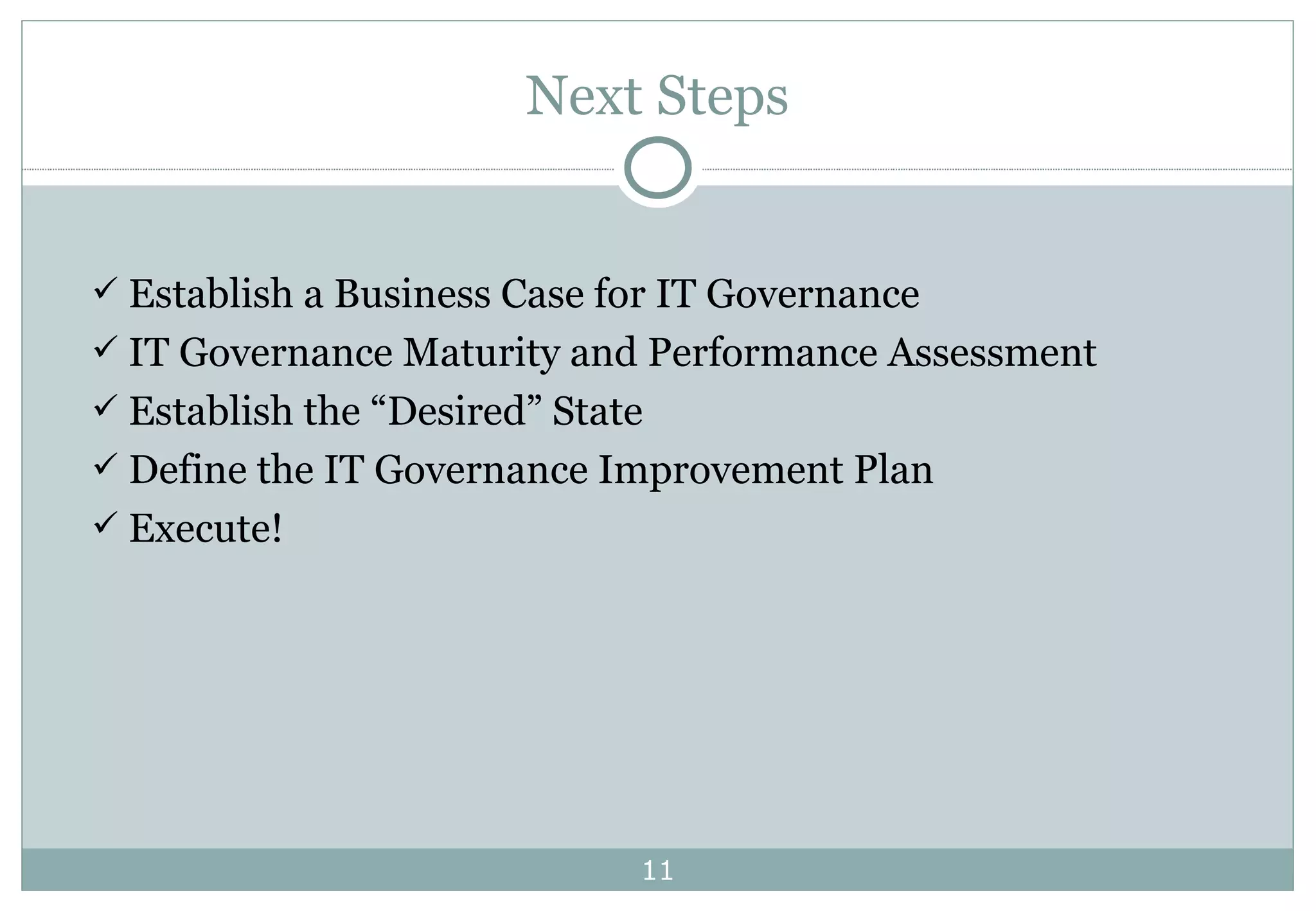 IT Governance Introduction | PPT