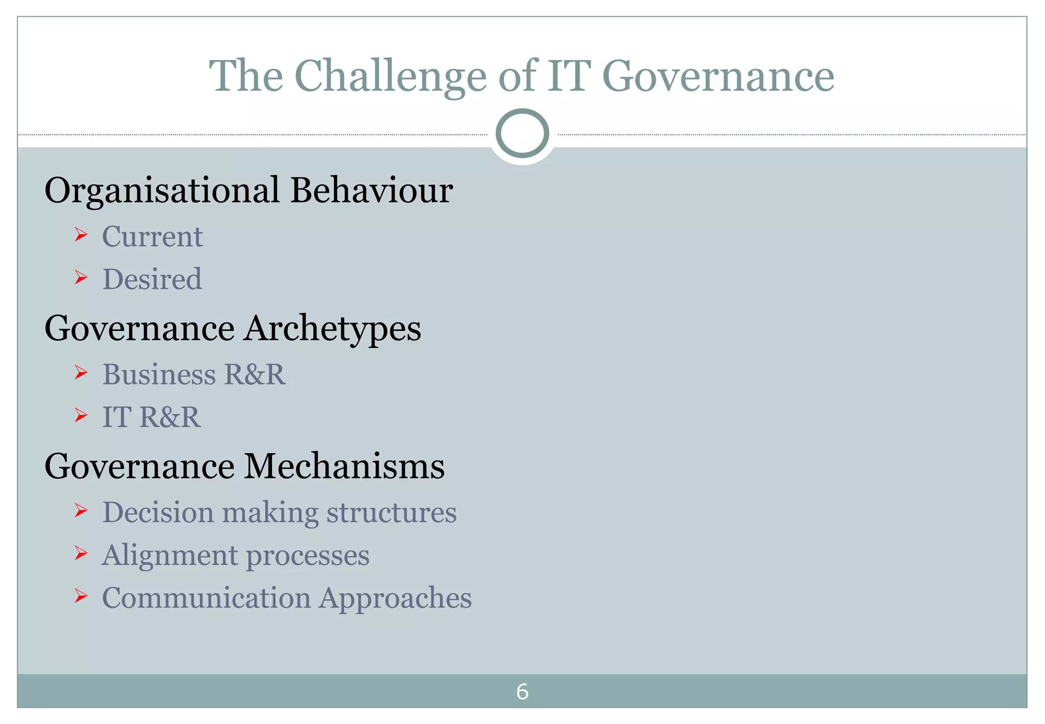 IT Governance Introduction | PPT