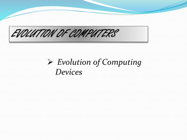 Evolution Of Information Technology | PPTX