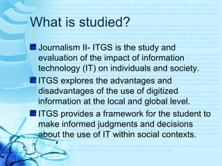 Itgs | PPT