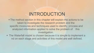 INTELLIGENT TOURIST GUIDE SYSTEM CHAPTER 3 | PPTX