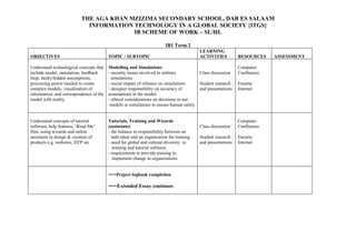 Itgs scheme 2011-2012 | DOC
