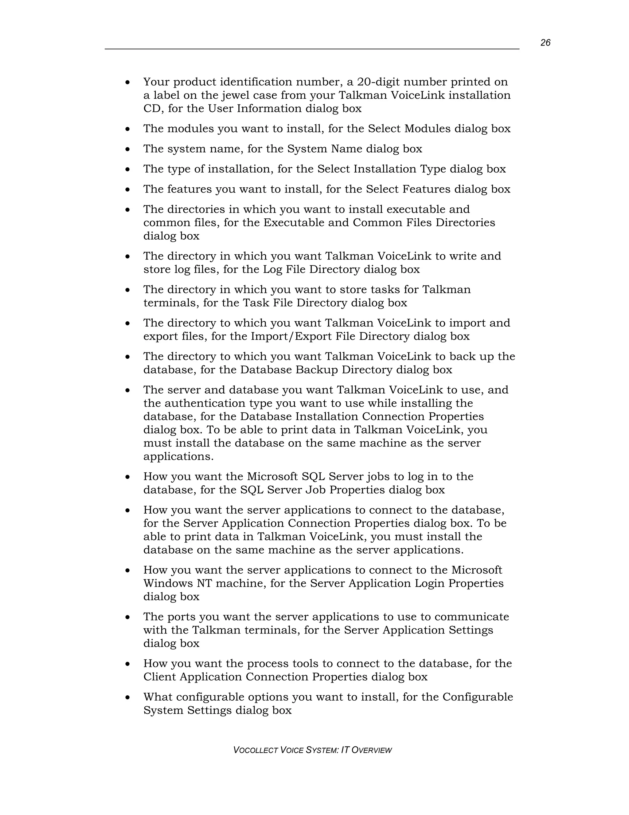 IT guide for Vocollect Voice Systems | PDF