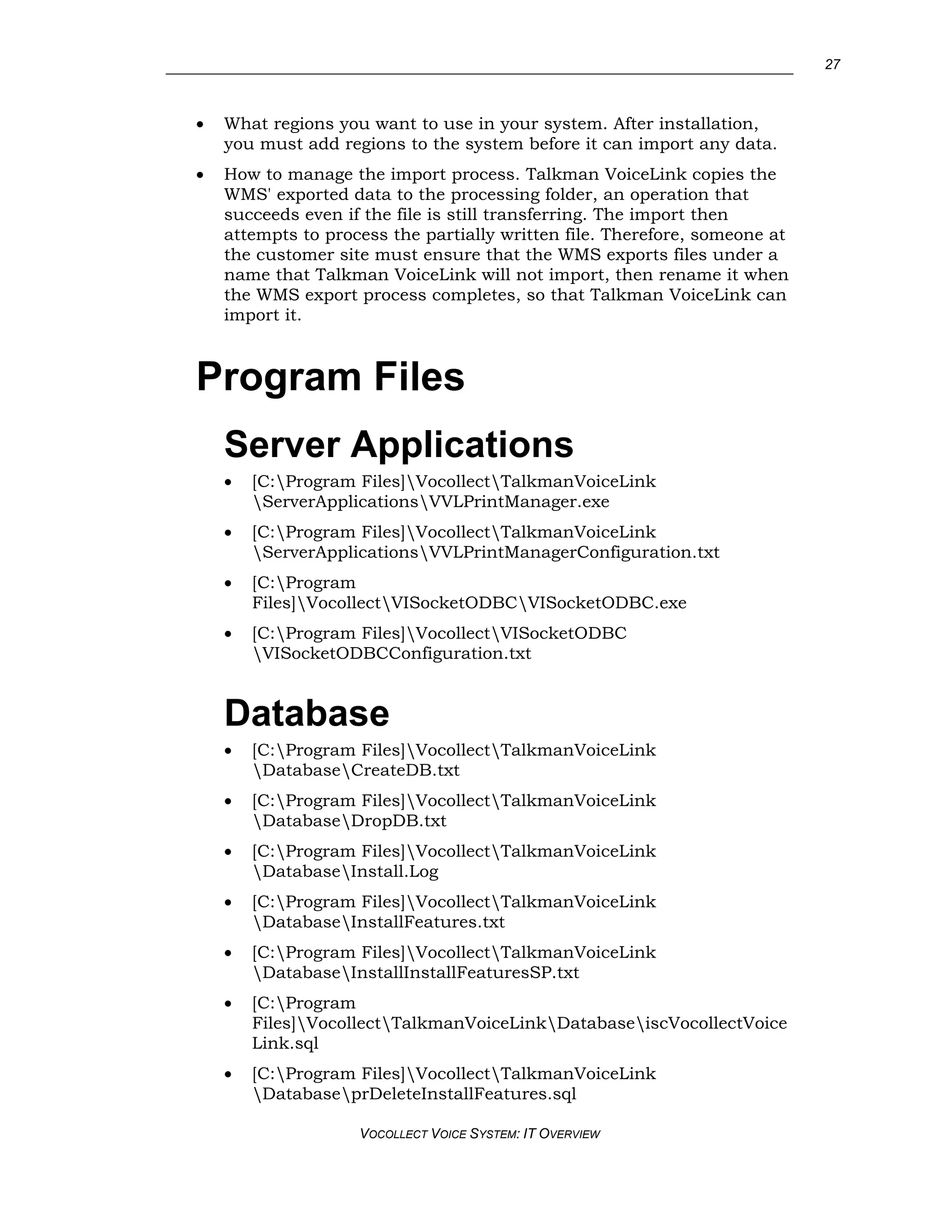 IT guide for Vocollect Voice Systems | PDF
