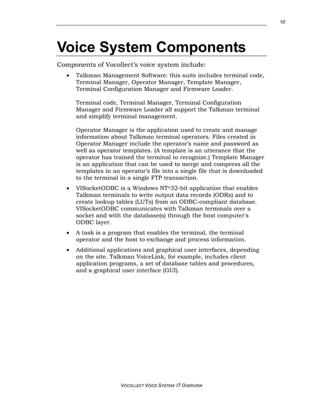 IT guide for Vocollect Voice Systems | PDF | Digital Audio | Computer ...