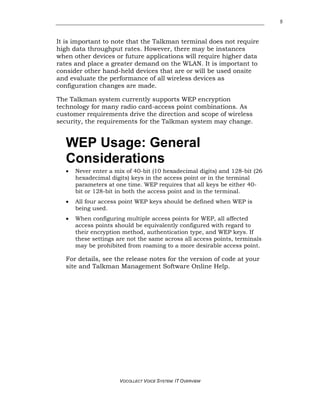 IT guide for Vocollect Voice Systems | PDF