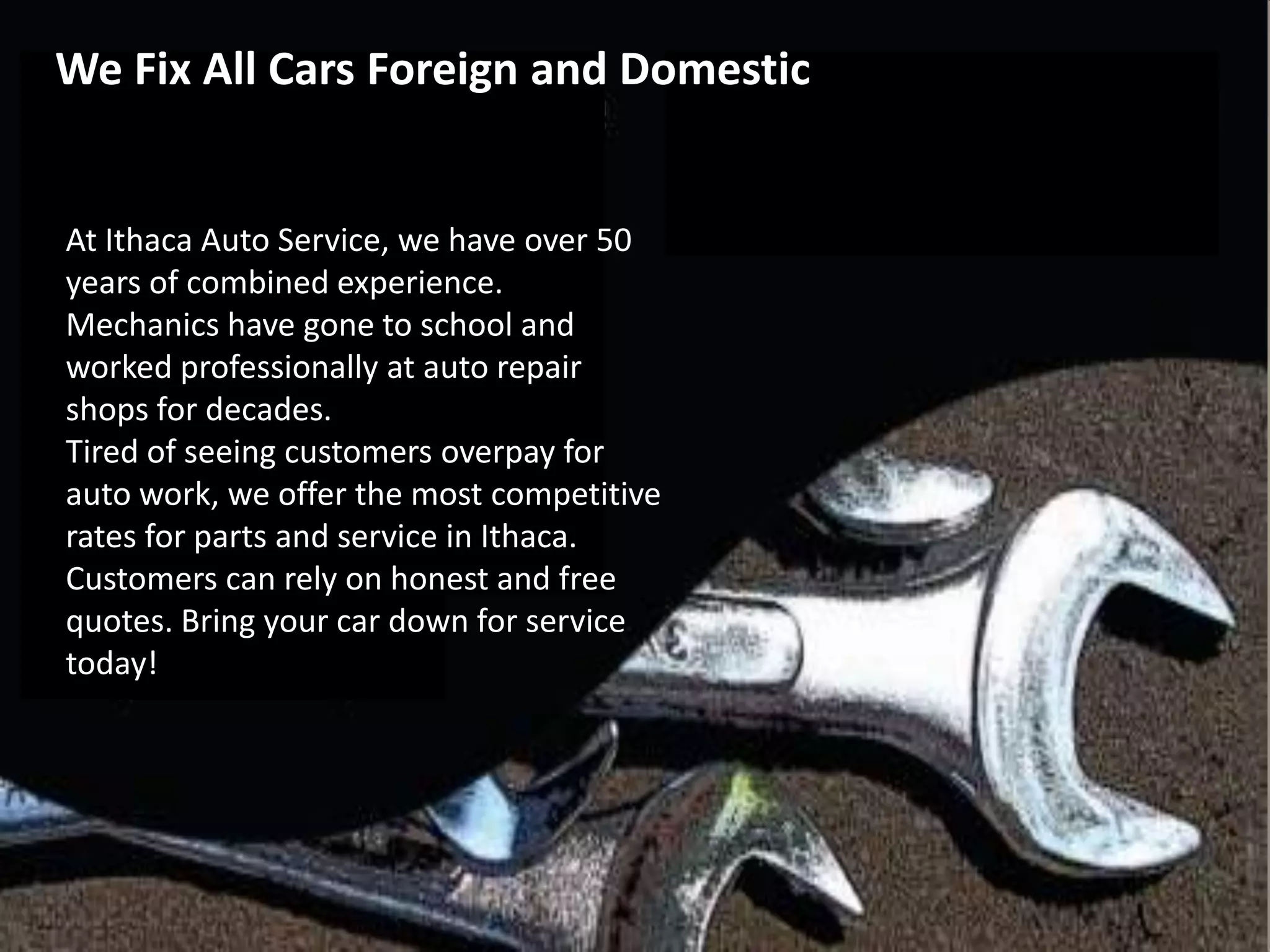 Ithaca foreign car repair | PPT