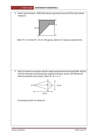 Latihan Ithink and kbat math form 2 | PDF