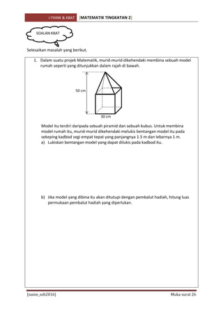 Latihan Ithink and kbat math form 2 | PDF