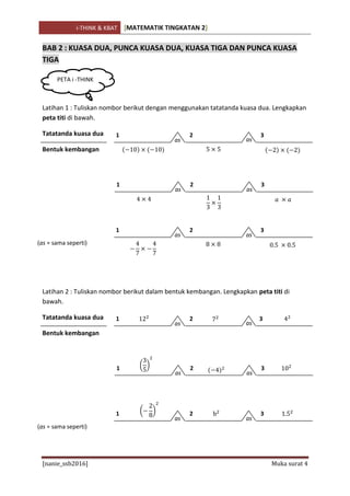 Latihan Ithink and kbat math form 2 | PDF