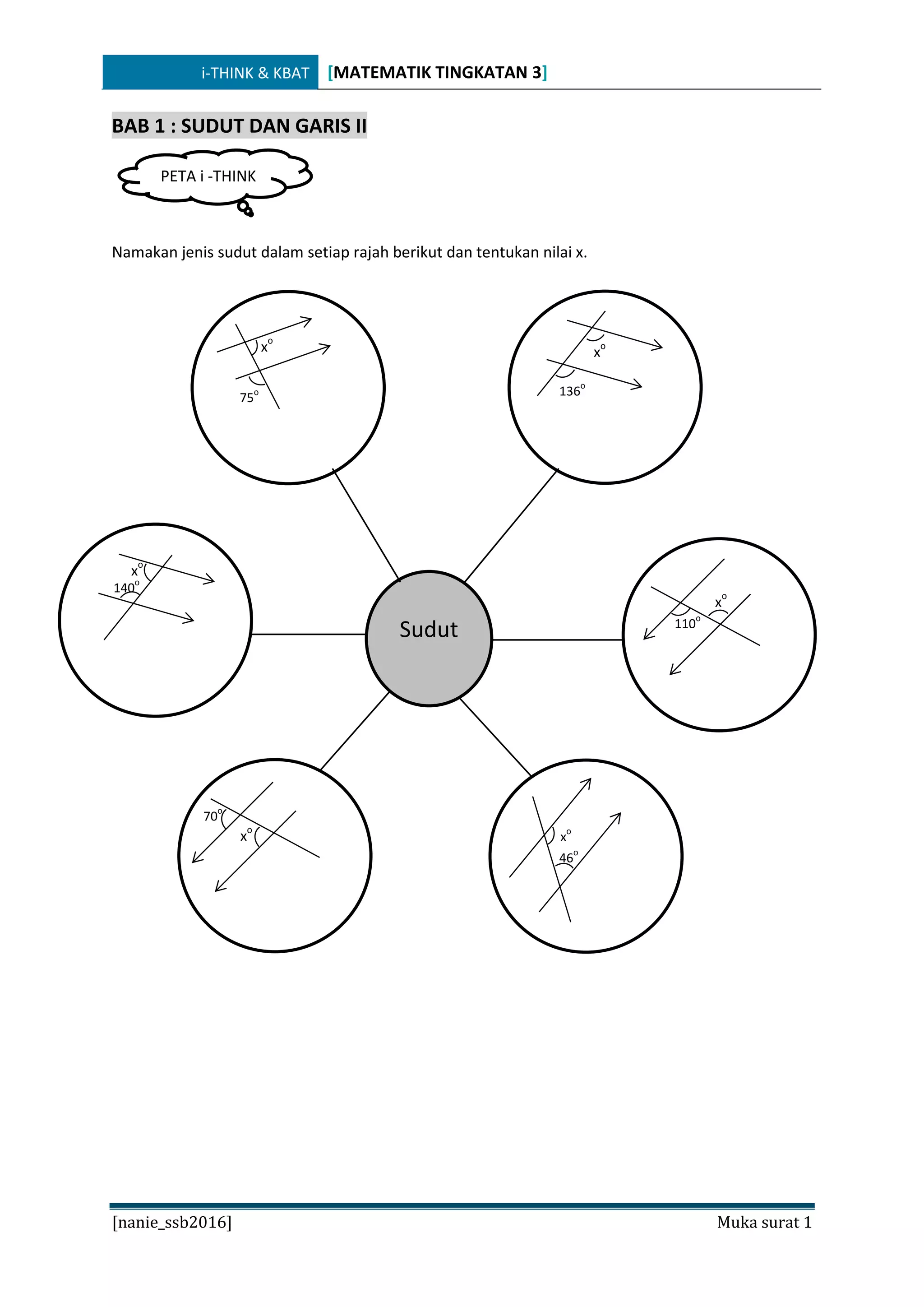 Latihan Ithink and kbat math form 3 | PDF