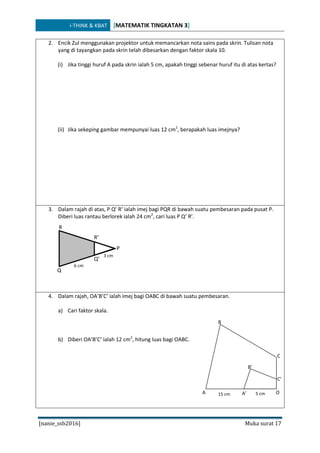 Latihan Ithink and kbat math form 3 | PDF
