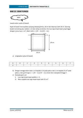 Latihan Ithink and kbat math form 3 | PDF