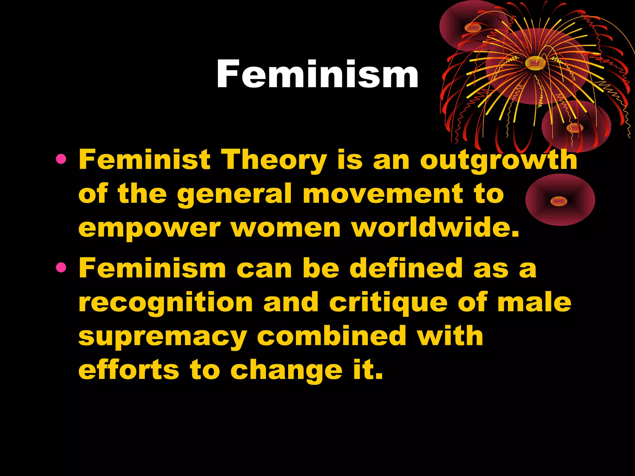 feminism theory | PPT