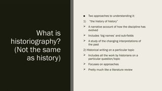 Introduction to History Lecture 1 by Professor | PPTX