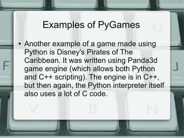 Python Games | ODP | Programming Languages | Computing
