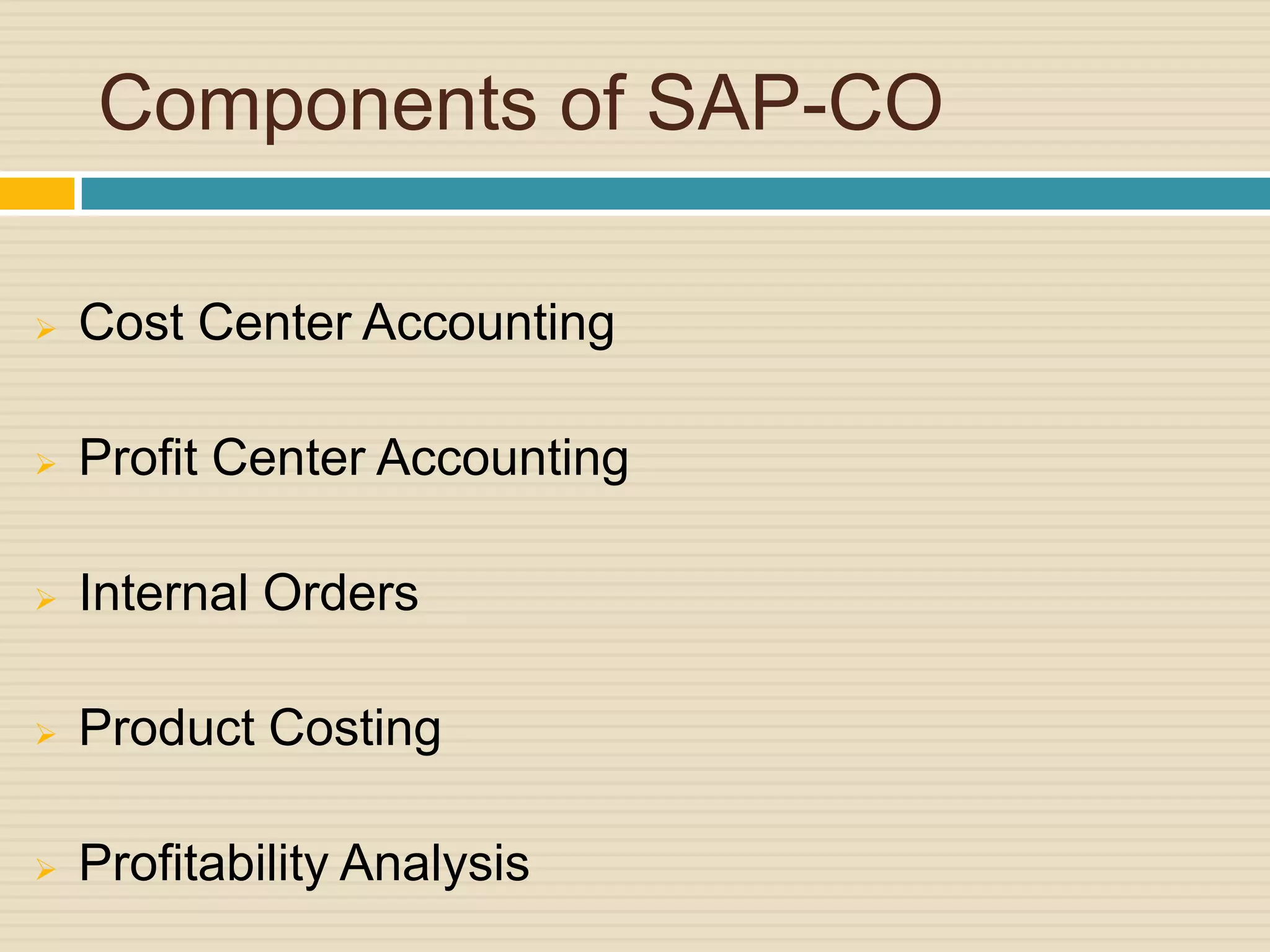 SAP Controlling overview | PPTX