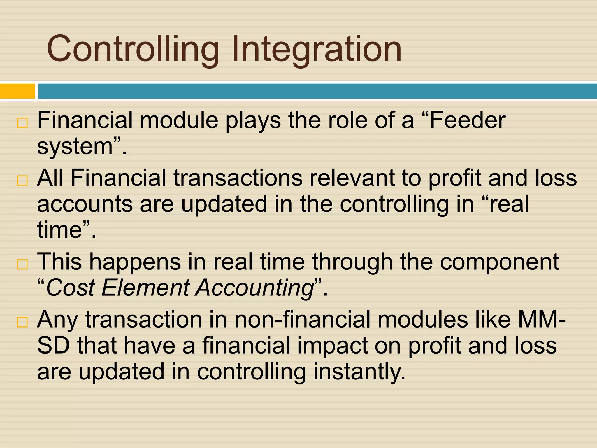 SAP Controlling overview | PPTX