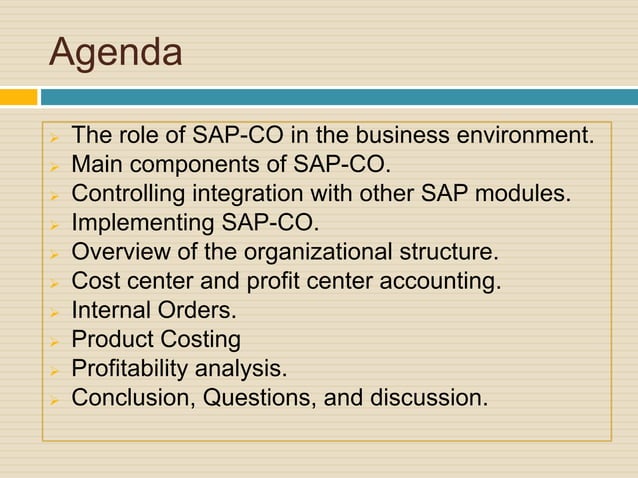 SAP Controlling overview | PPTX