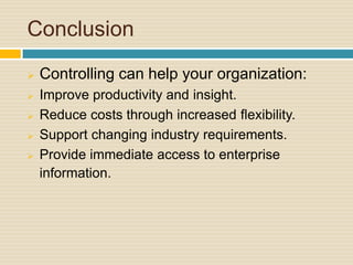 SAP Controlling overview | PPTX