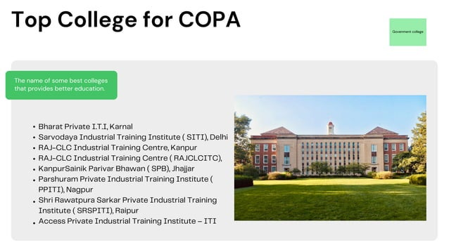 ITI COPA course | PDF