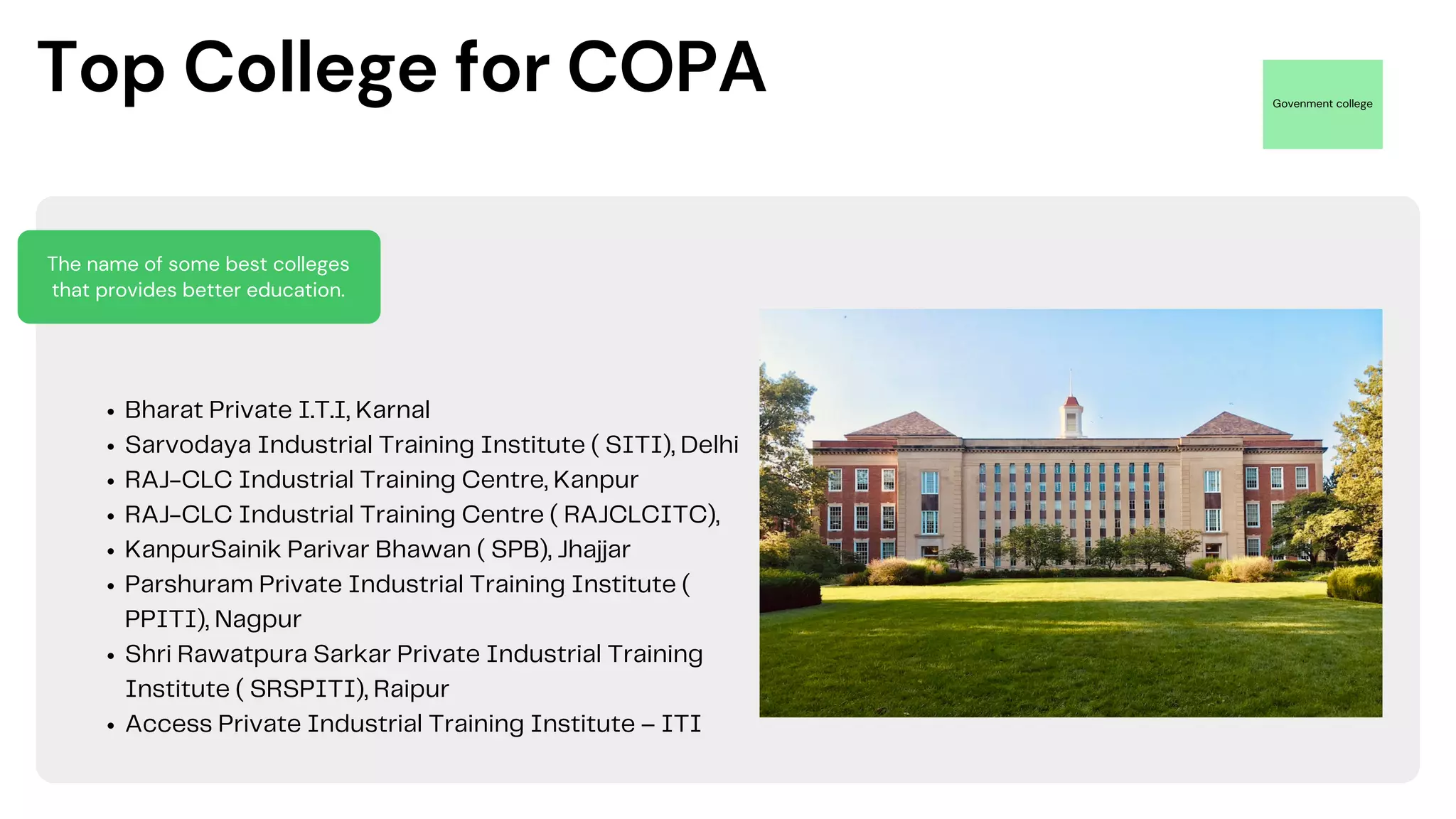 ITI copa course | PDF