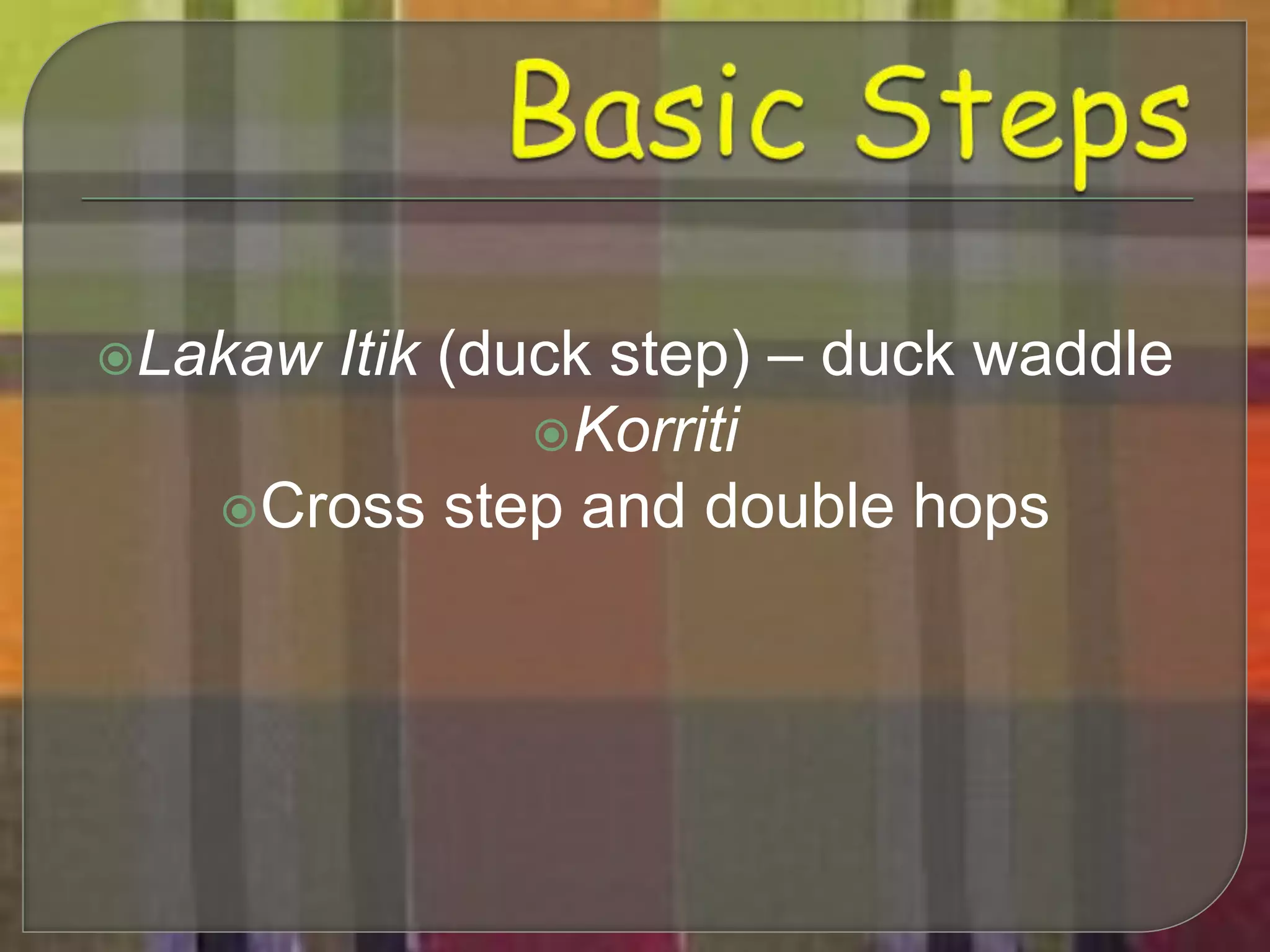 Itik itik sa Sibonga (Philippine Folk Dance) | PPTX