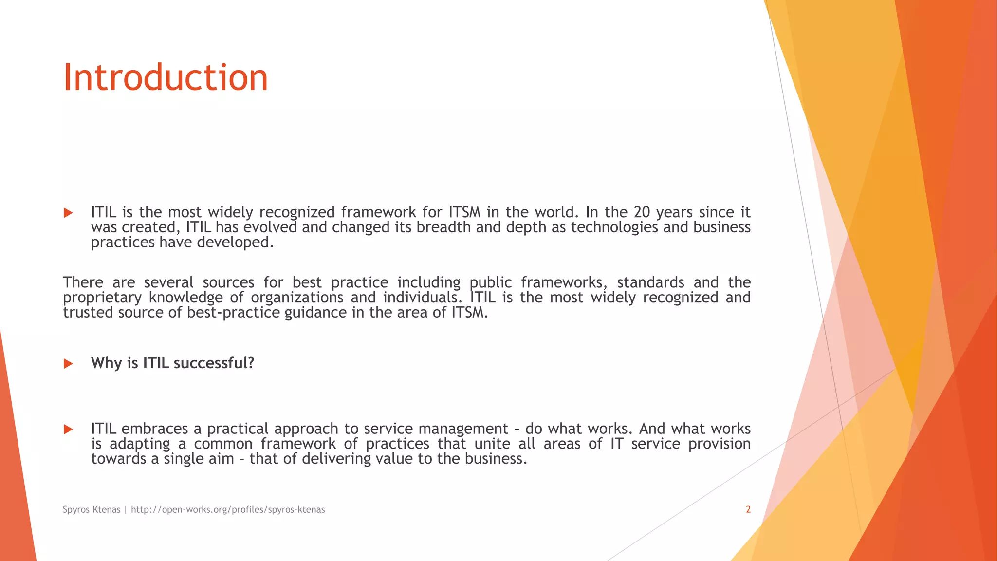 ITIL Basic concepts | PPTX