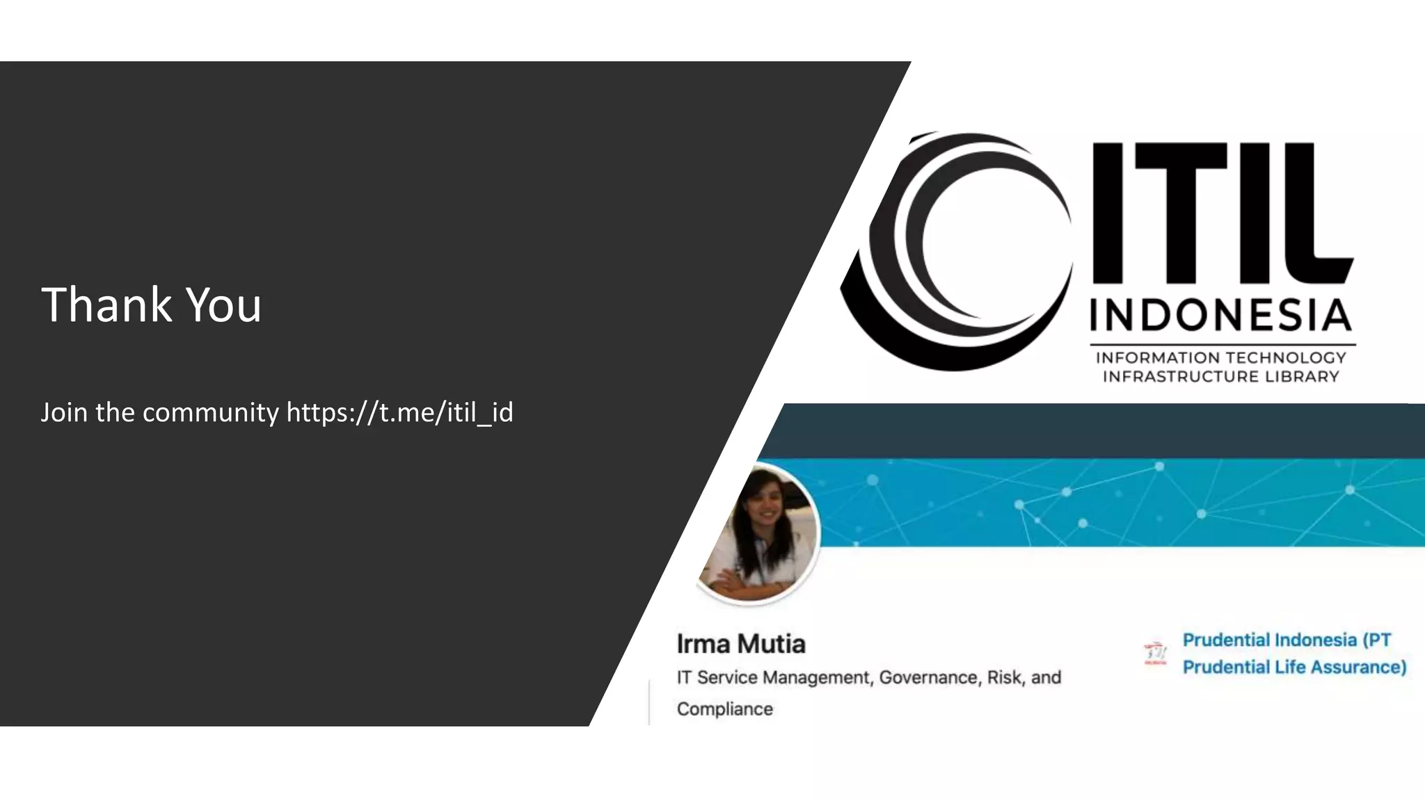 (ONLINE) ITIL Indonesia Community – Meetup “ITIL Introduction: Incident and Problem Management ...