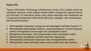Information Technology Infrastructure Library (ITIL) | PPTX