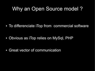 ITIL Methods, Tooling, ITOP Project - fOSSa2010 | PDF