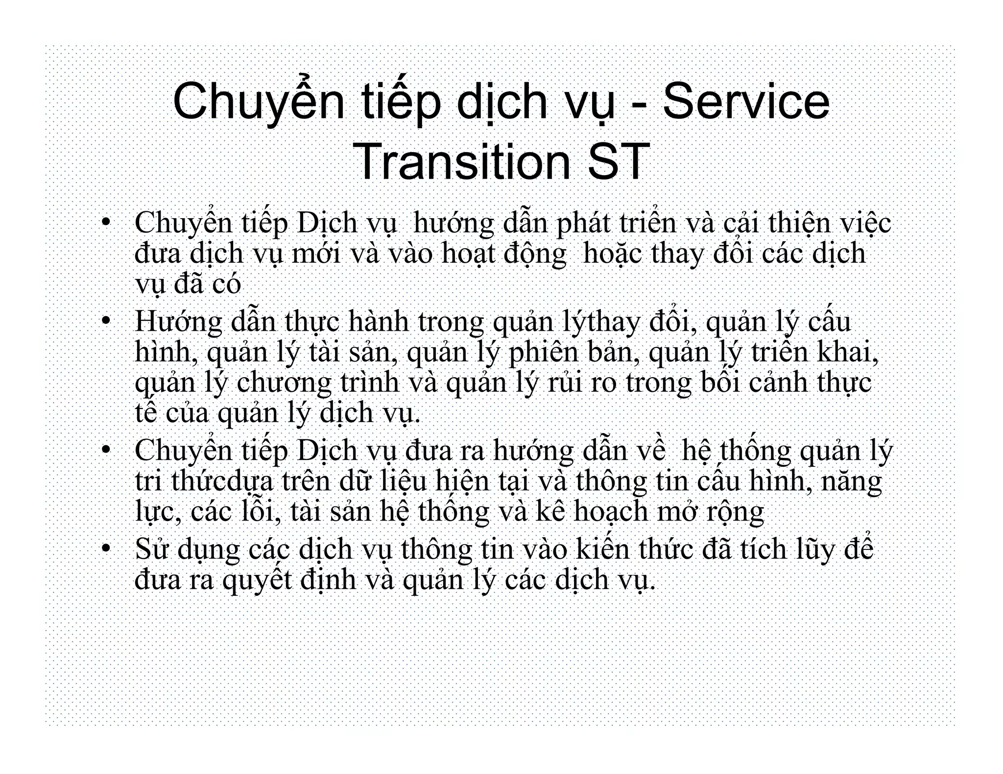 Vòng đời của quản lý dịch vụ CNTT | PDF