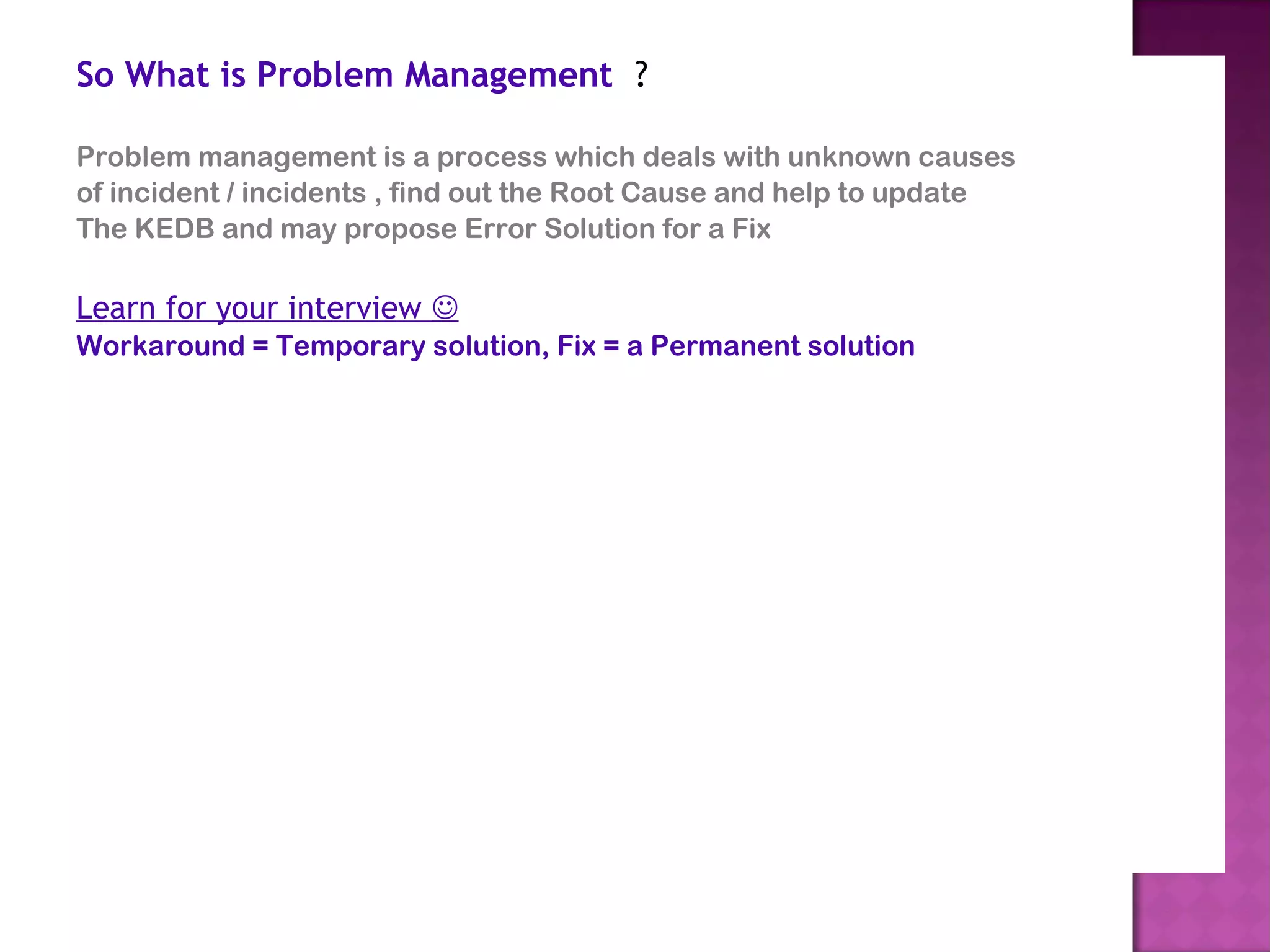 Problem Management | PPT
