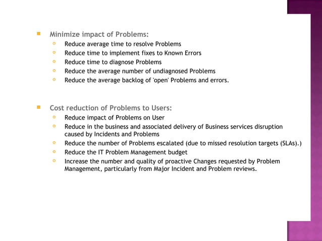 Problem Management | PPT | IT and Internet Support | Internet