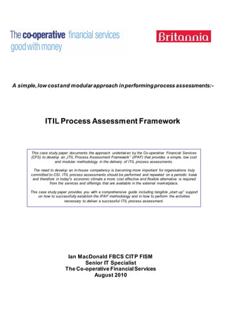 Itil process-assessment-framework | DOCX