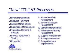 ITIL V3 Highlights | PDF