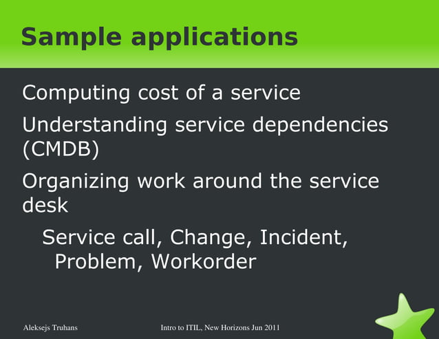 ITIL intro | PPT