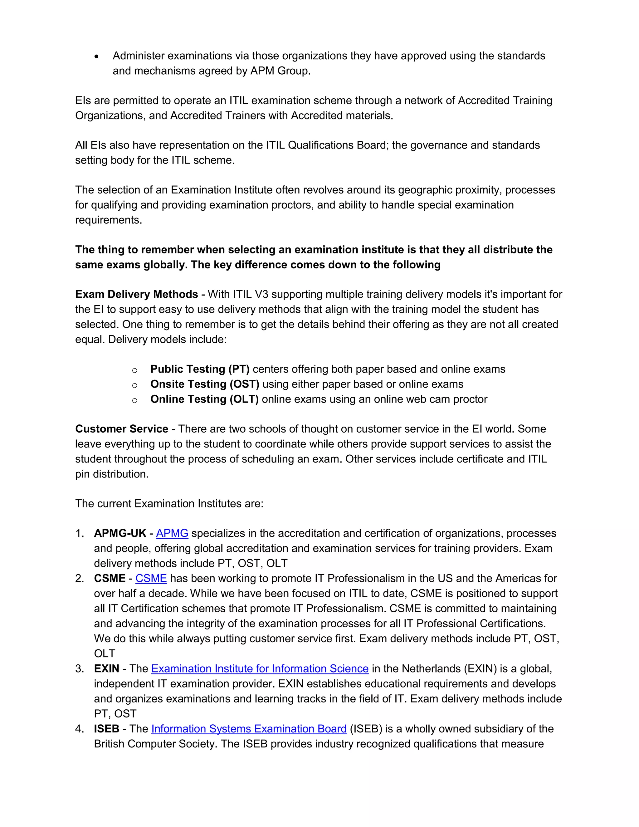 ITIL Training Reference Guide | PDF | Education industry | Industries