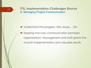 Tackling ITIL Implementation Challenges | PPT