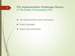 Tackling ITIL Implementation Challenges | PPT
