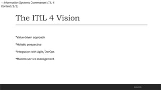 ITIL 4 Framework for Modern Service Governance | PPTX