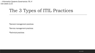 ITIL 4 Framework for Modern Service Governance | PPTX