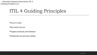 ITIL 4 Framework for Modern Service Governance | PPTX