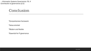 ITIL 4 Framework for Modern Service Governance | PPTX