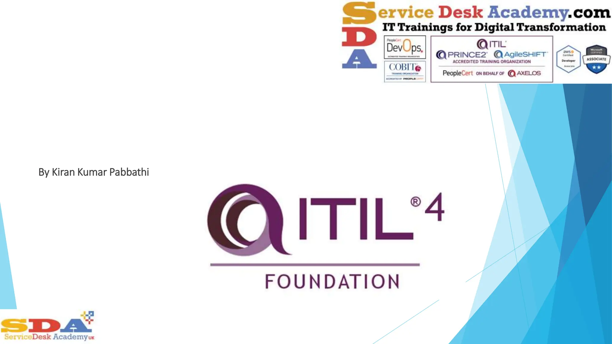 ITIL 4 Foundation Training for begineers | PPTX | Information Services Industry | Industries