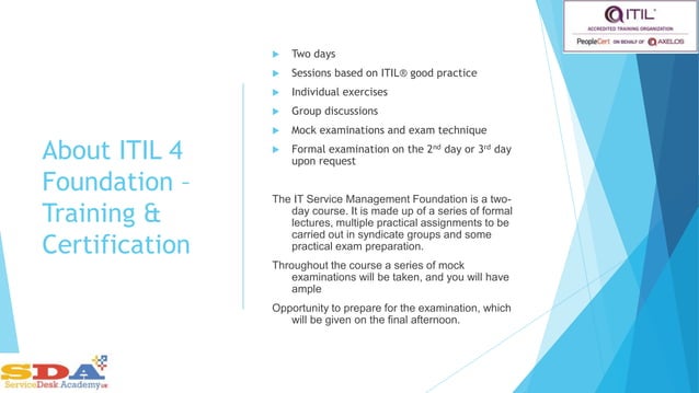 ITIL 4 Foundation Training for begineers | PPTX | Information Services ...