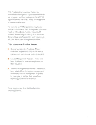 ITIL4 Guide to practices - review materials | PDF