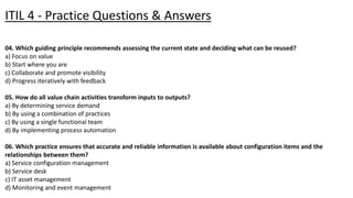 Itil 4 quiz | PPT