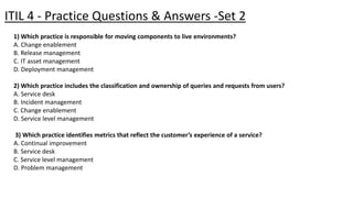 Itil 4 quiz | PPT